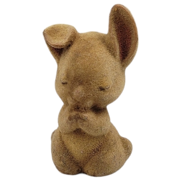 Hallmark | Other | Hallmark Praying Bunny Flocked Miniature With Seal ...